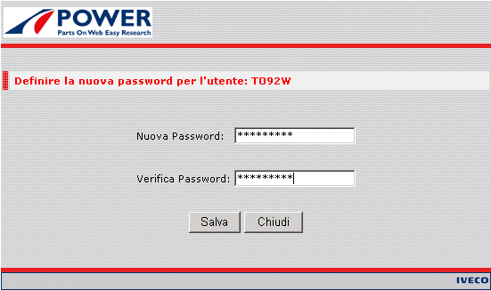 Fig 4.1. Password change panel